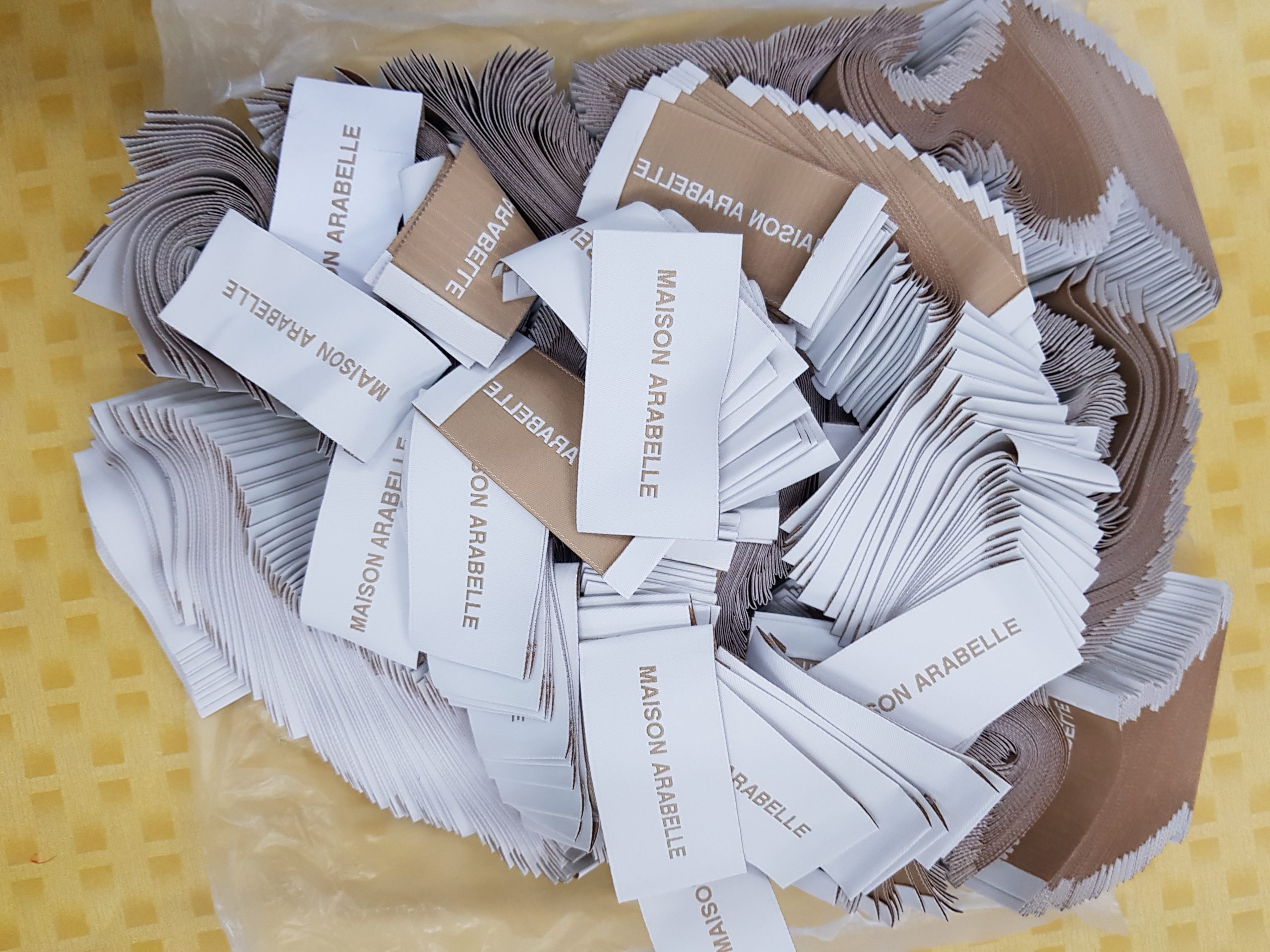 Woven Clothing Labels Manufacturing 2024 | Lamora Tailoring Factory